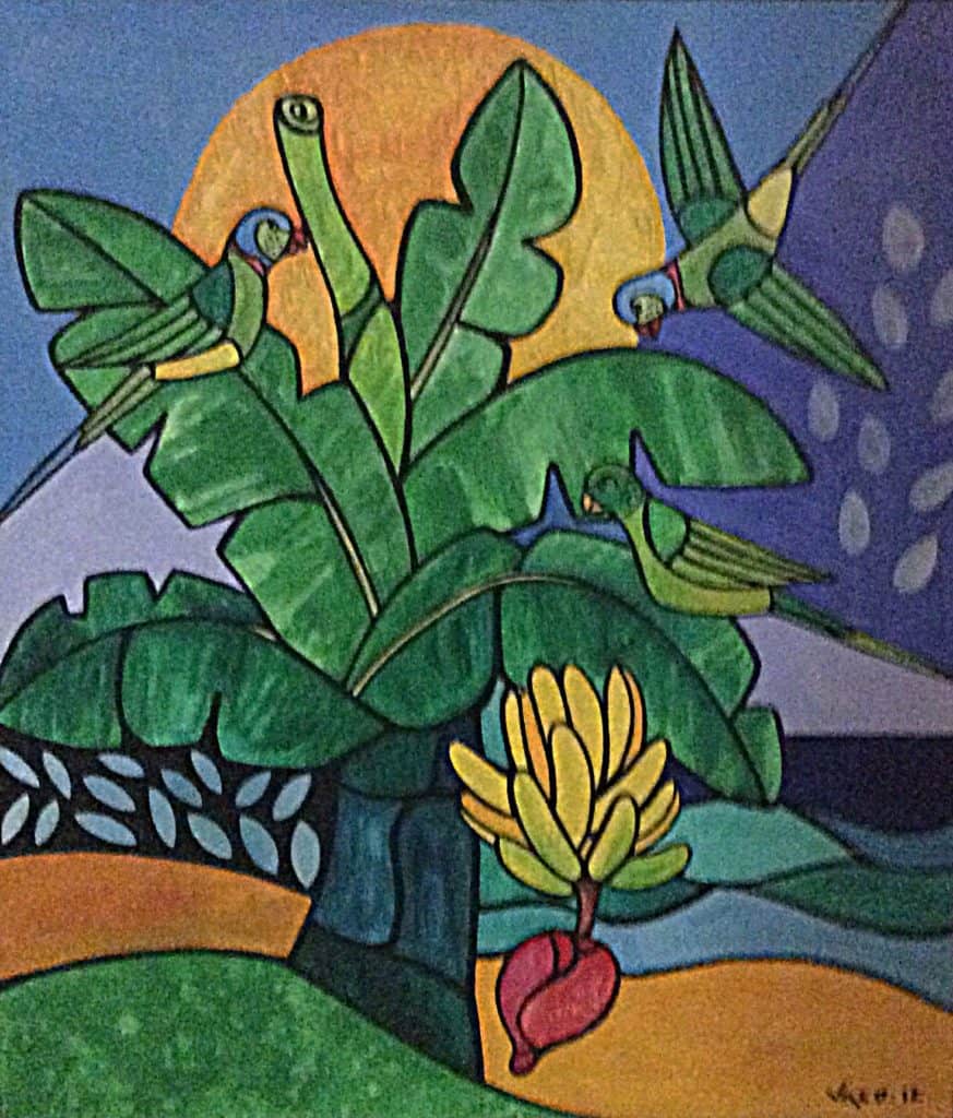 Vaco Baissac – Le Bananier – Mauritius Arts – Online Art Gallery