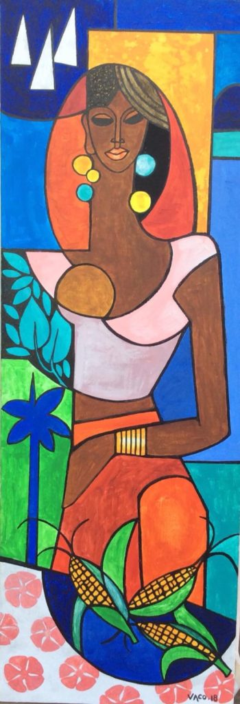 Vaco Baissac – Princesse creole – Mauritius Arts – Online Art Gallery