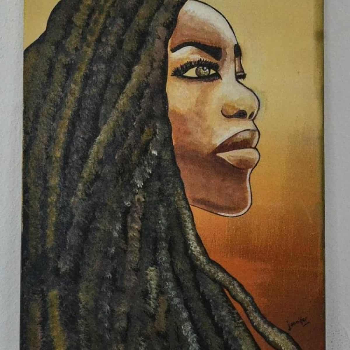 Jennifer Veerasamy – Dreadlocks – Mauritius Arts – Online Art Gallery